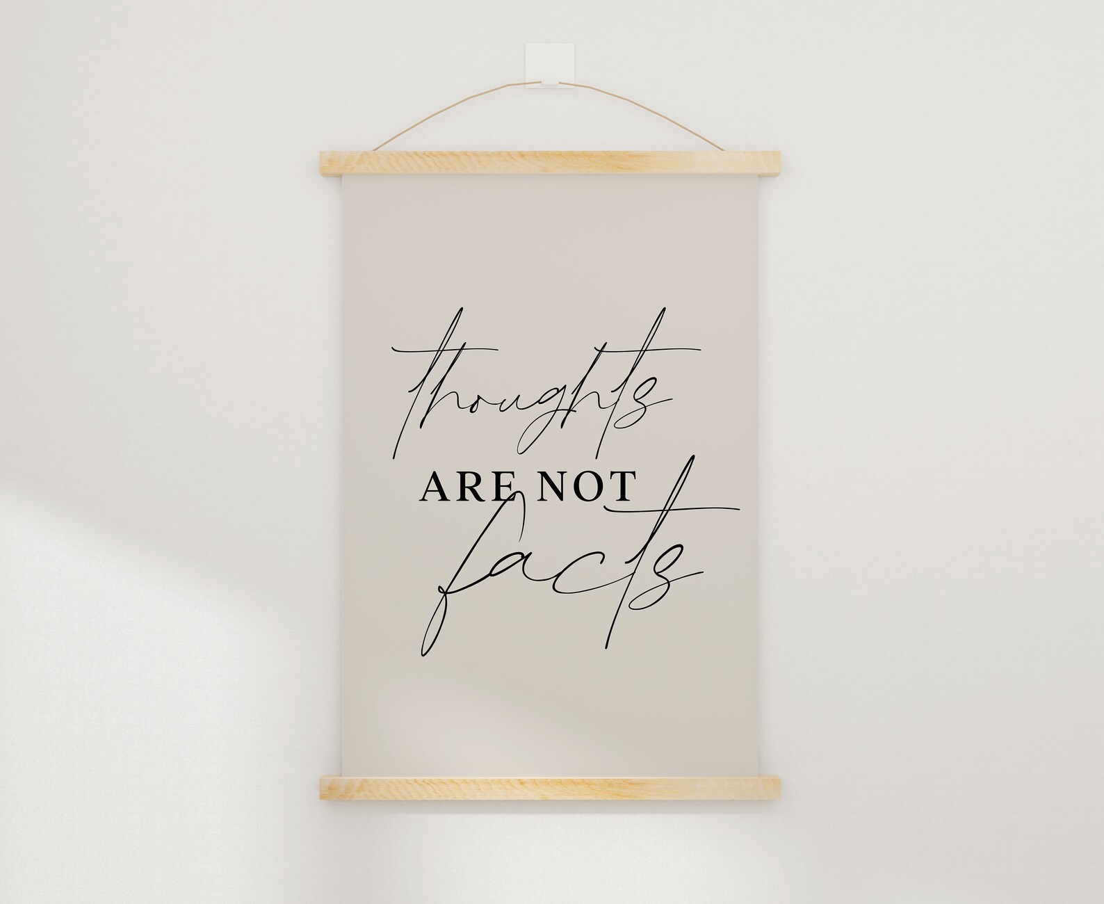 THOUGHTS Are NOT FACTS, Therapy Decor, Office Prints, Therapist Decor ...