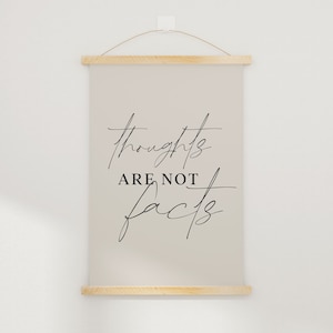 THOUGHTS Are NOT FACTS, Therapy Decor, Office Prints, Therapist Decor ...