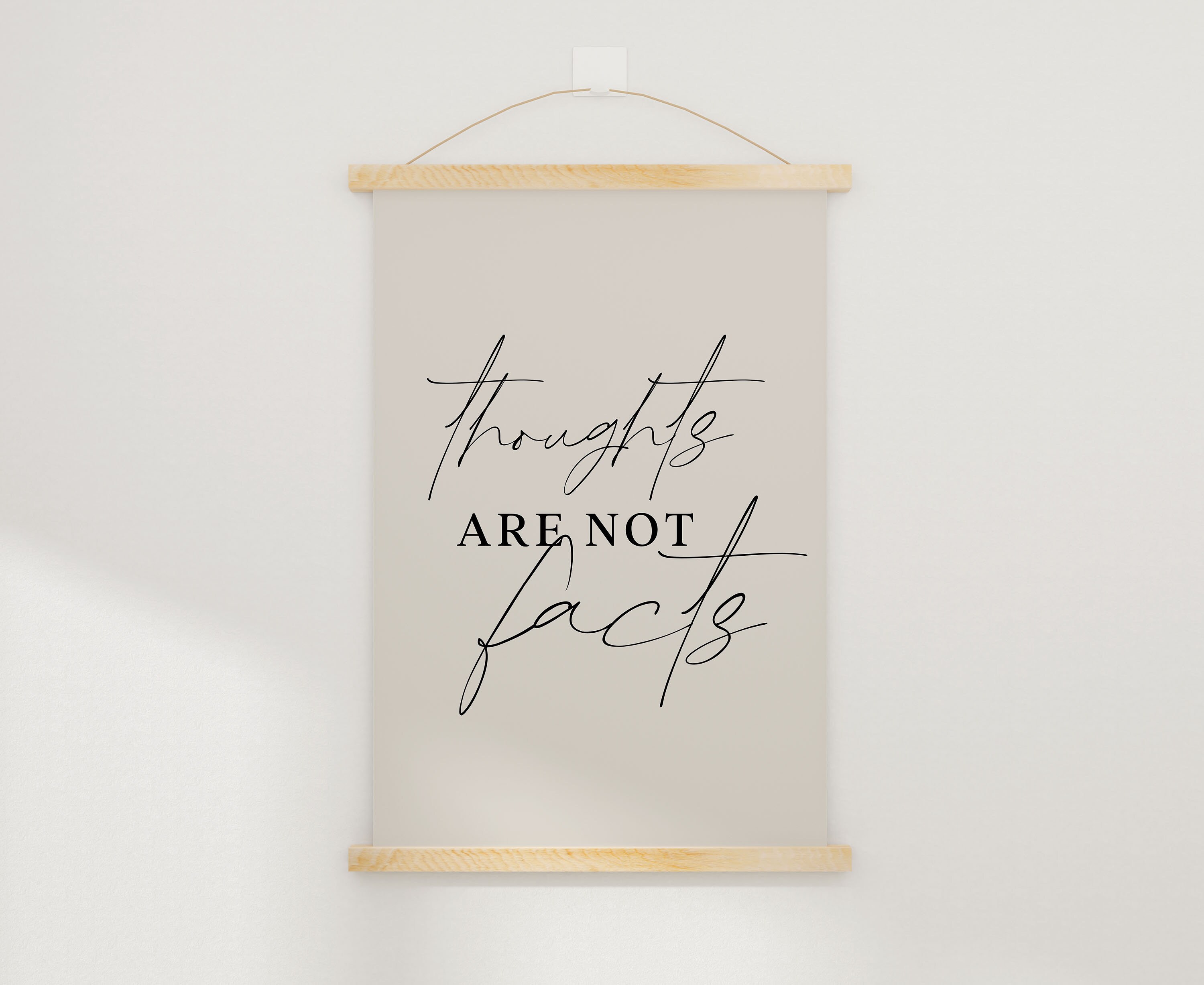 THOUGHTS Are NOT FACTS Therapy Decor Office Prints - Etsy