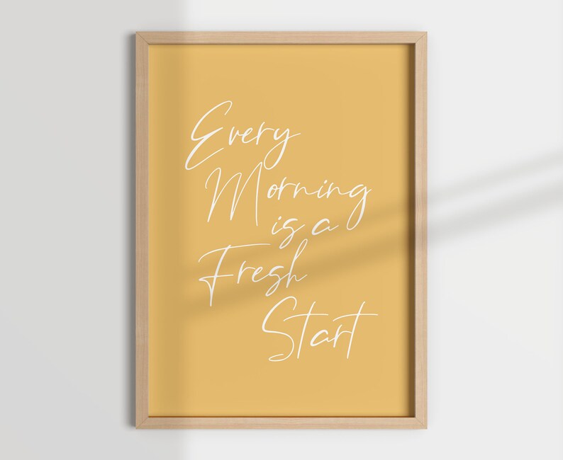 MORNING CHEER Set of 6 Prints Positivity Gift Cheerful | Etsy