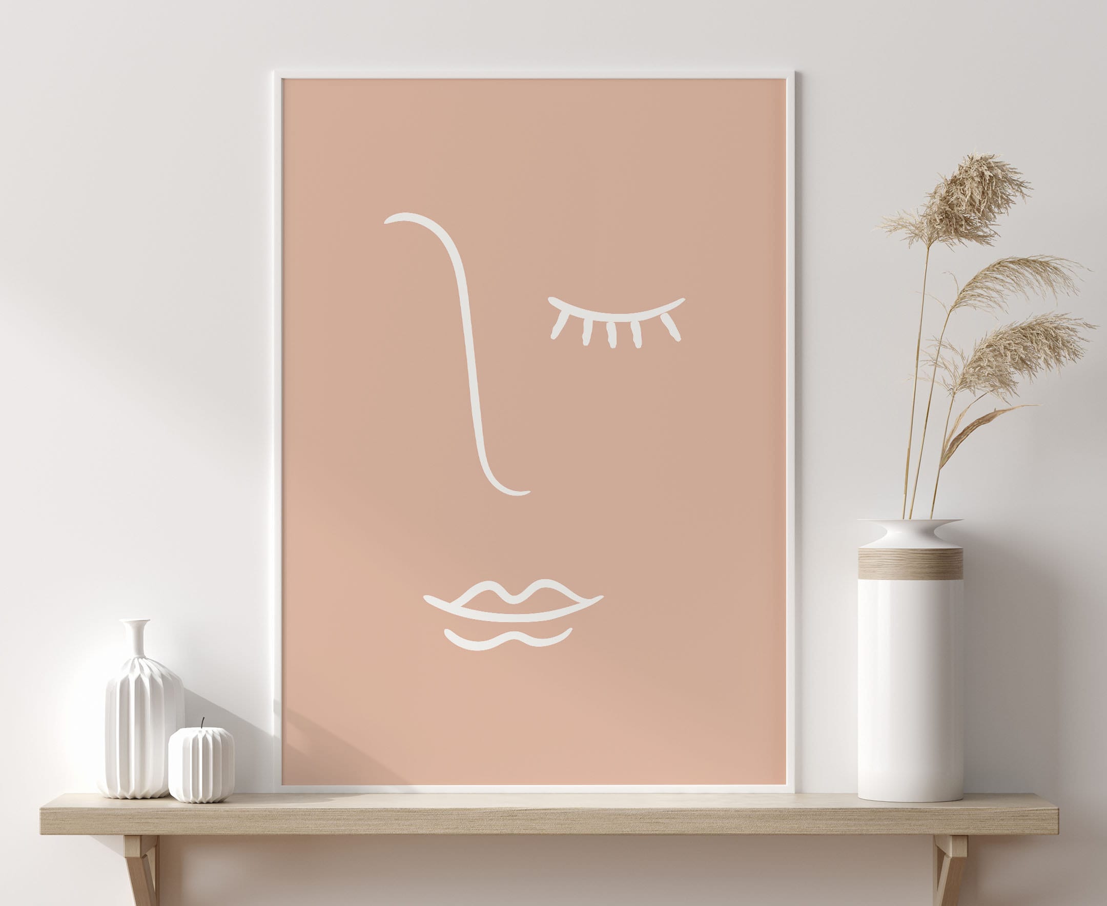 ABSTRACT FACE Print Line Drawing Face Line Drawing Abstract - Etsy