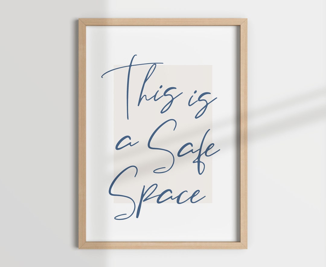 THIS is a SAFE SPACE, Mental Health Office, Therapy Office, Therapist ...