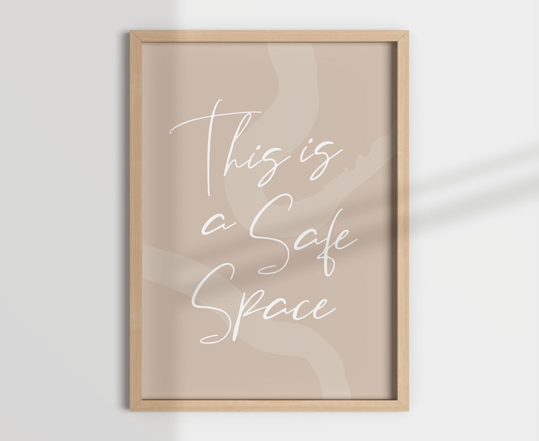 THIS is a SAFE SPACE, Mental Health, Therapy Office, Therapist ...