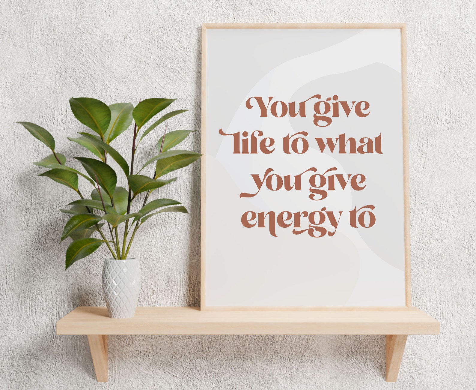 You Give Life to What You Give Energy to Wall Art | Etsy