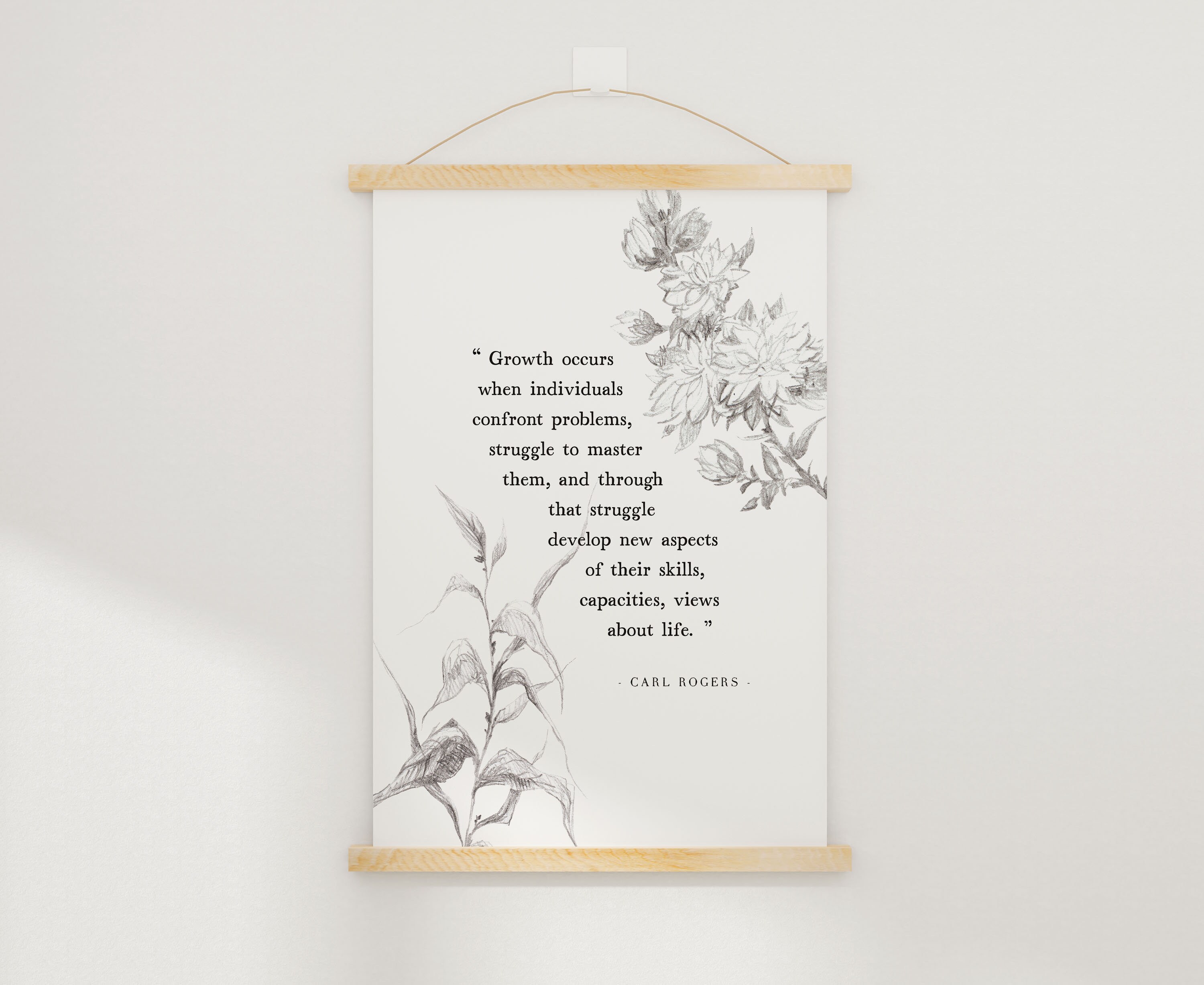 CARL ROGERS QUOTE Carl Rogers Therapy Decor Office Decor - Etsy