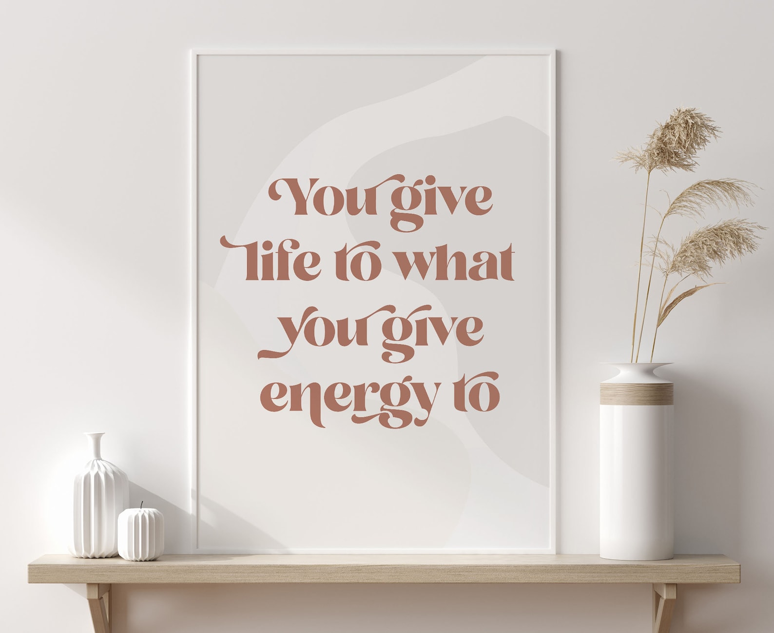 You Give Life to What You Give Energy to Wall Art | Etsy