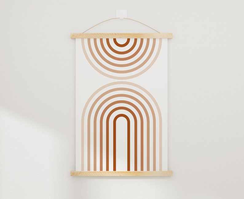 Boho Rainbow Wall Print Boho Rainbow Wall Art Abstract | Etsy