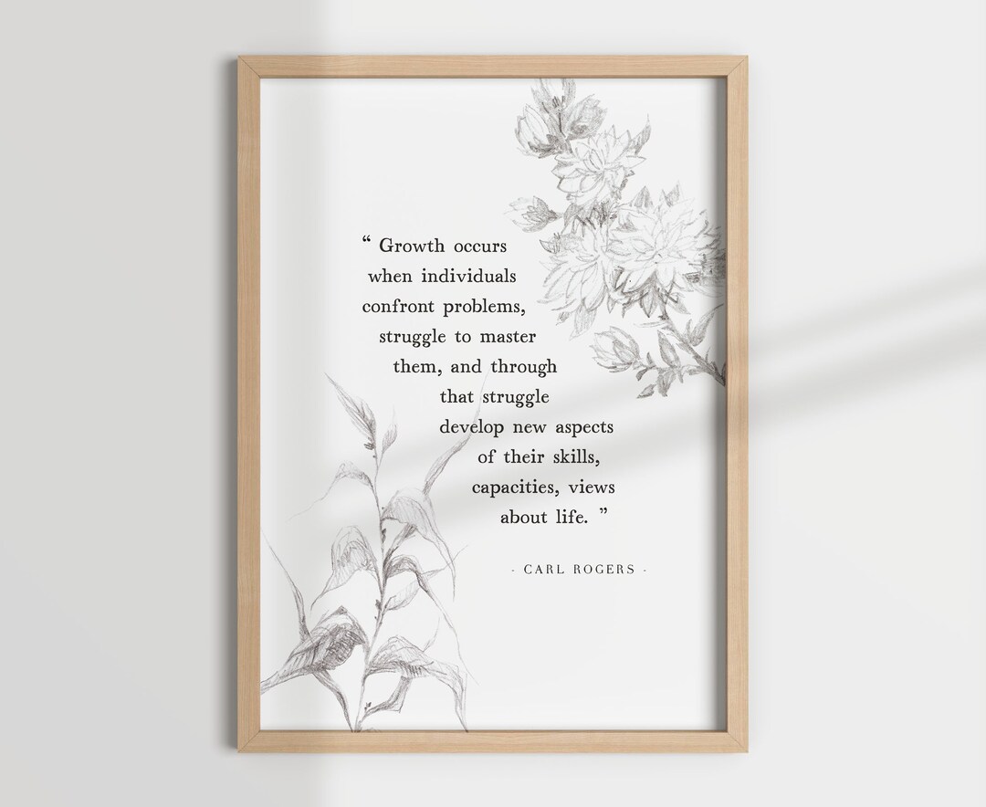 CARL ROGERS QUOTE, Carl Rogers, Therapy Decor, Office Decor, Therapist ...