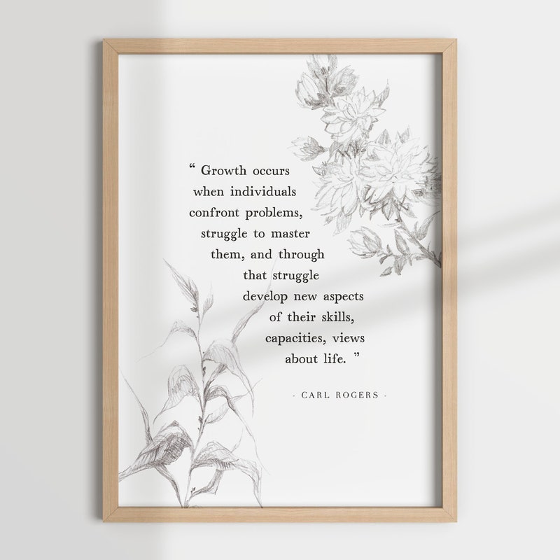 Carl Rogers Quote - Etsy