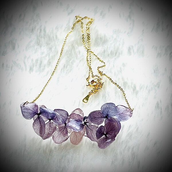 Hydrangea Necklace - Etsy