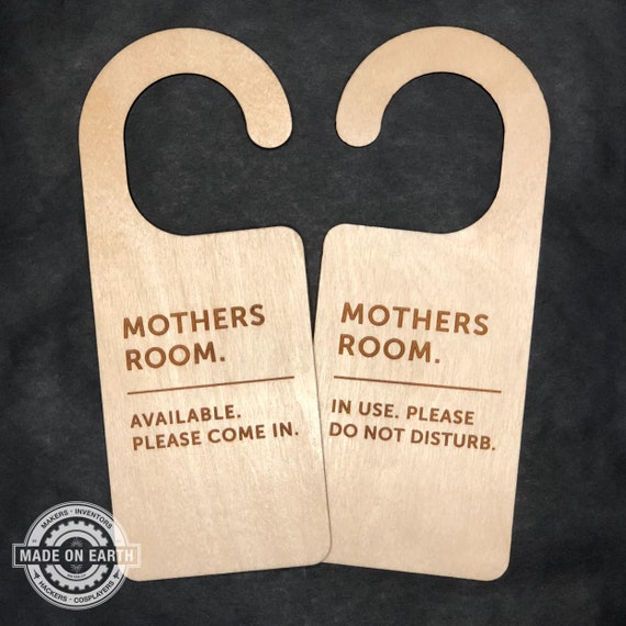 Mothers Room in Use Do Not Disturb Door Sign Available | Etsy