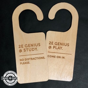 ADHD Genius, Do Not Disturb, No Distractions, Work Door Hanger, Home ...