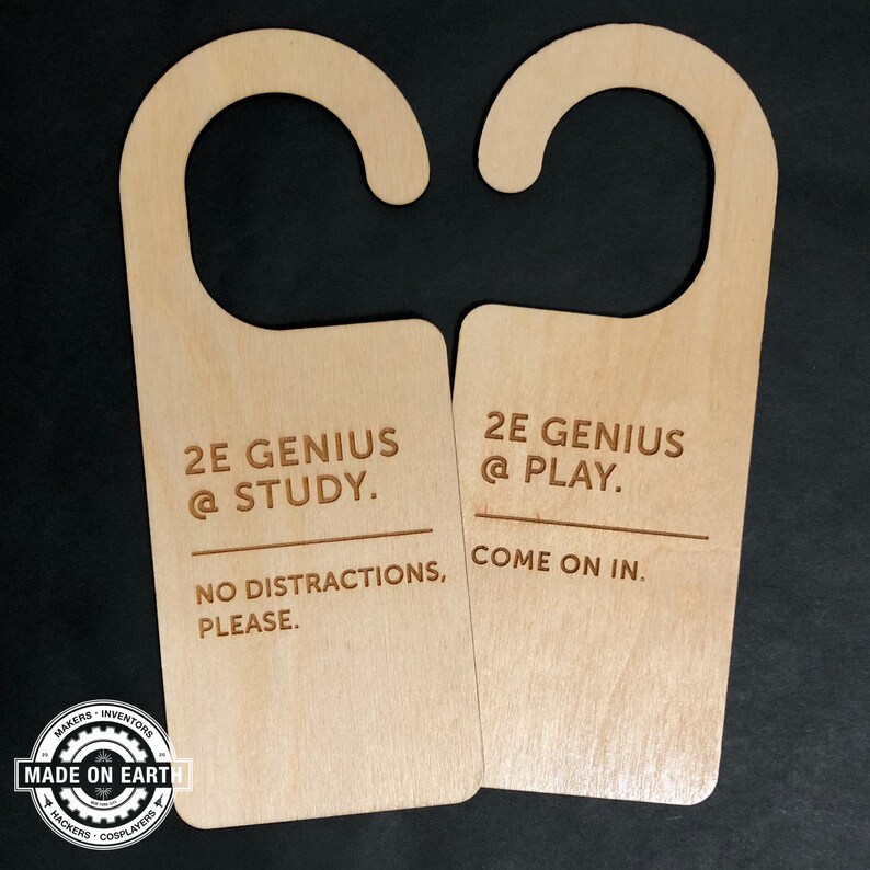 ADHD Genius, Do Not Disturb, No Distractions, Work Door Hanger, Home ...