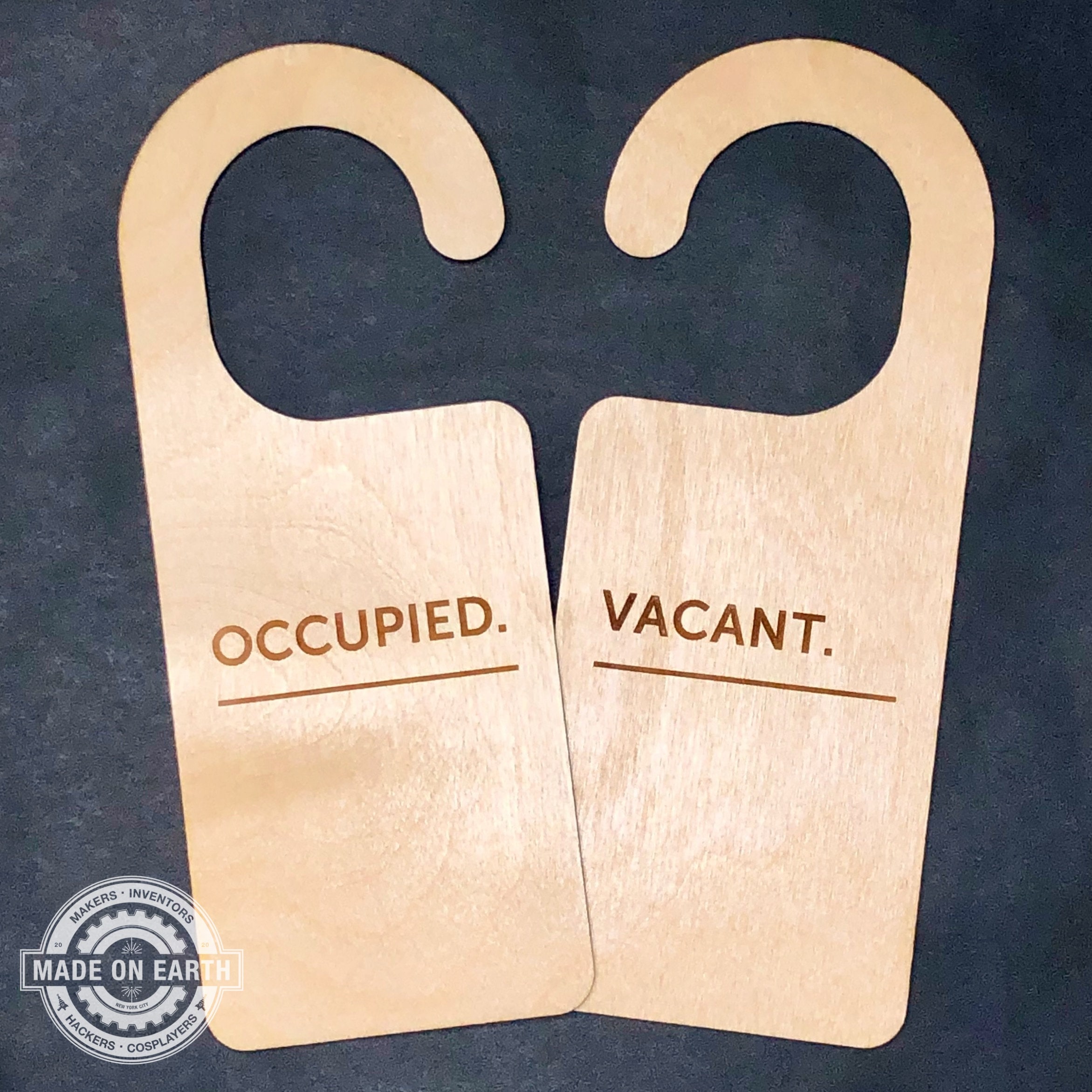 Occupied, Vacant, Do Not Disturb Sign, Minimalist, Double Sided, Room ...