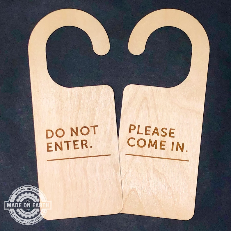Do Not Enter Sign Do Not Disturb Please Come In Double - Etsy