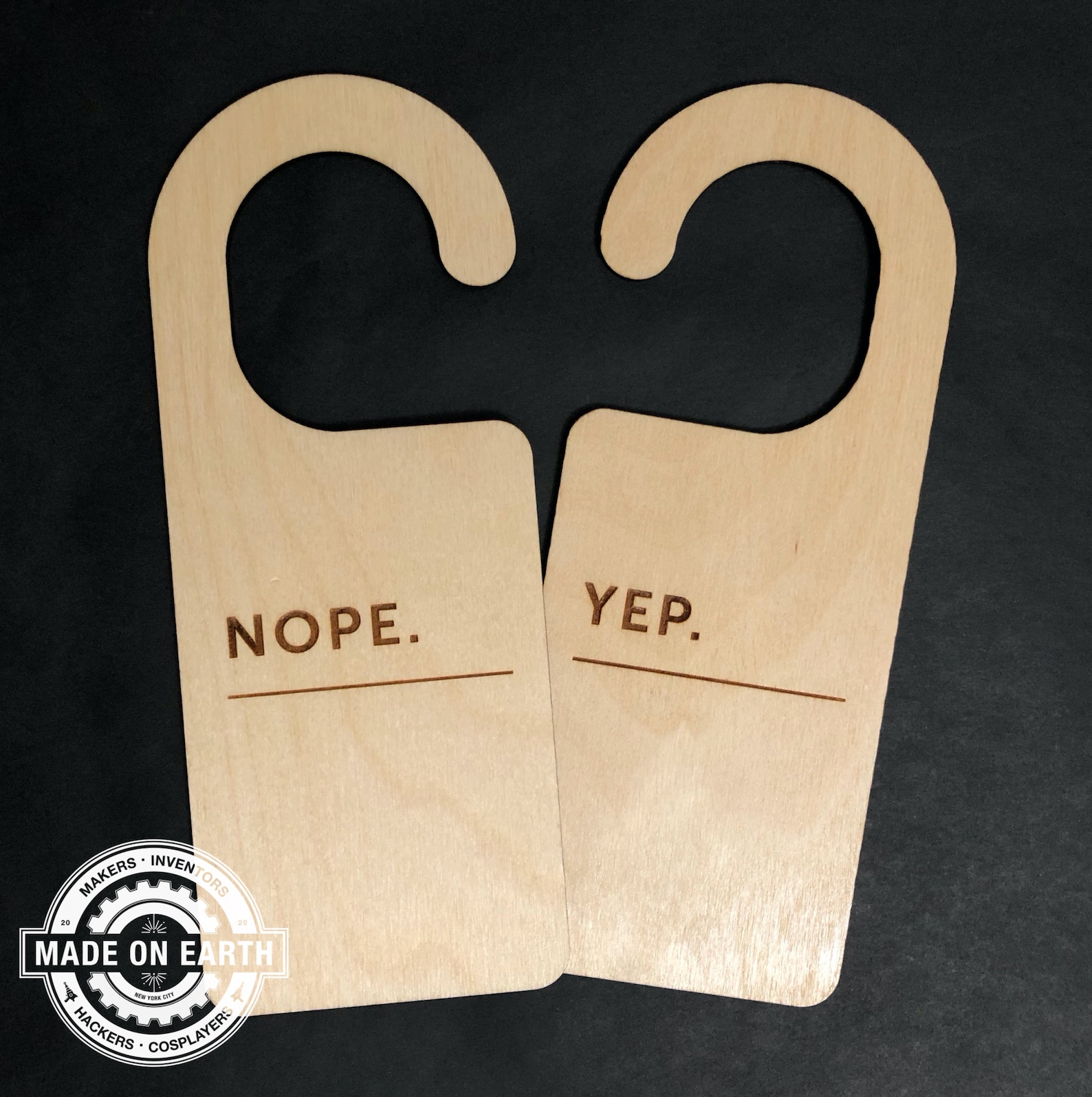 Nope Yep Do Not Disturb Sign Minimalist Work Door Hanger - Etsy