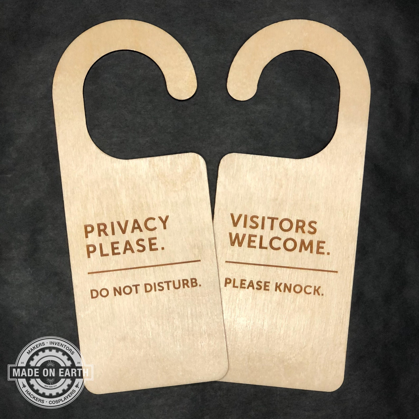 Privacy Please Sign, Do Not Disturb Door Sign, Please Knock, Work Door ...