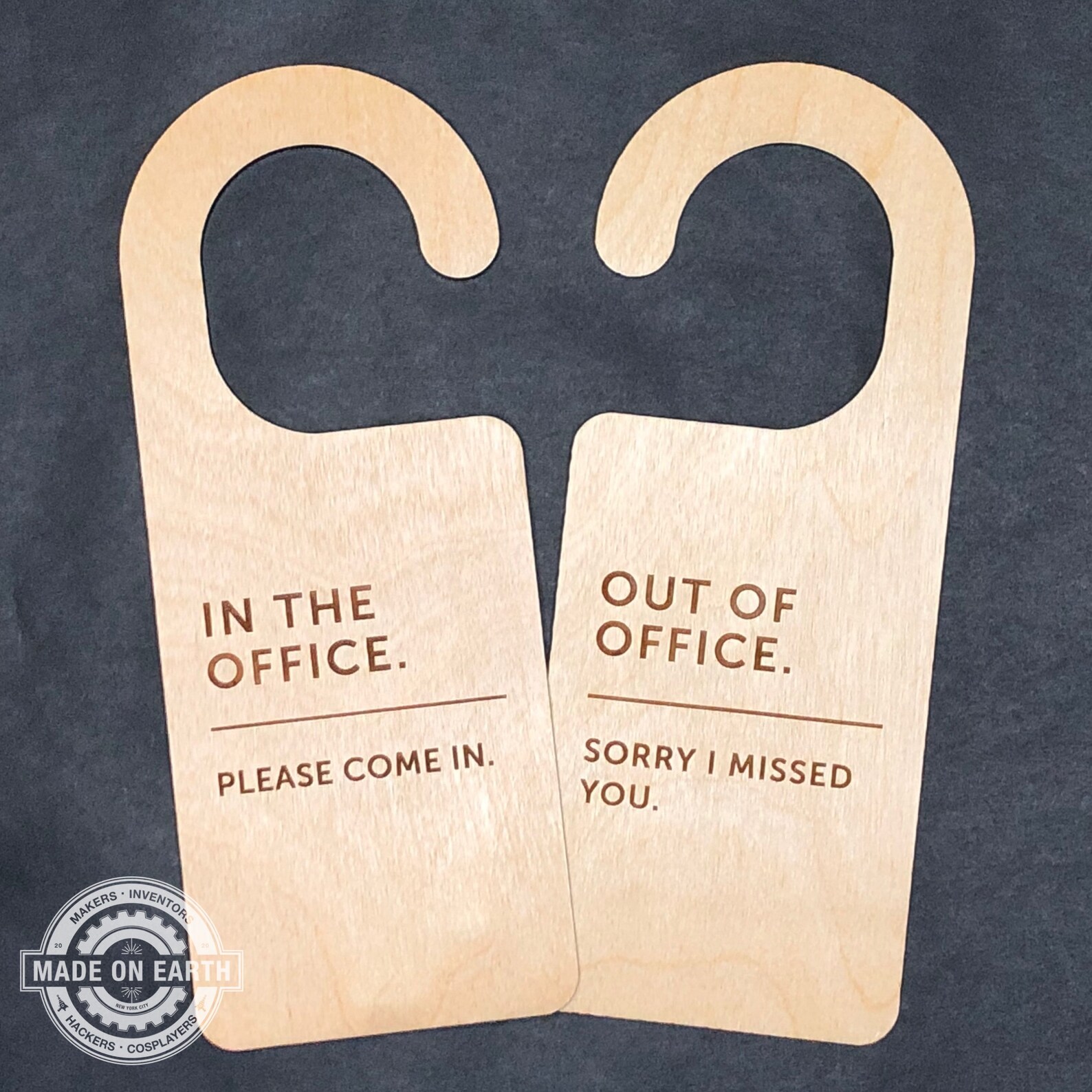 Out-of-office, In-the-office Sign, Work Door Hanger, Office Sign ...