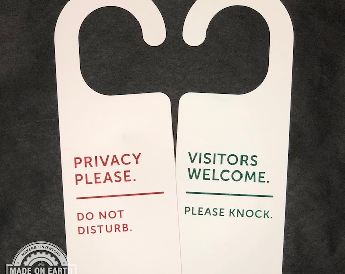 Circle Edition Occupied Bathroom Door Sign | Do Not Disturb Wood Bead ...