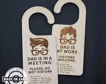 Mom in A Meeting Sign, Do Not Disturb Sign, Door Hanger, Mom Working ...