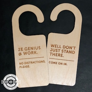 ADHD Genius, Do Not Disturb, No Distractions, Work Door Hanger, Home ...