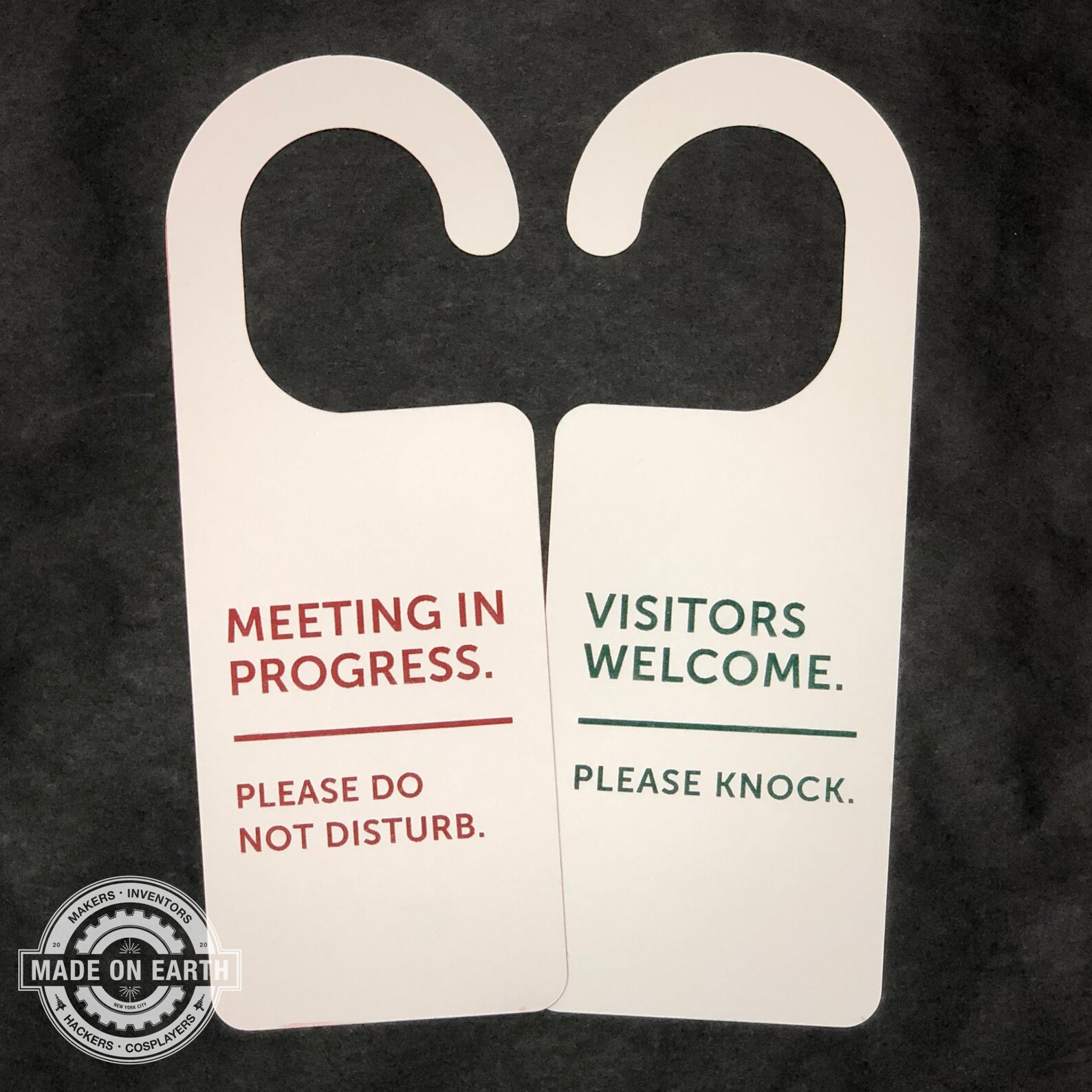 Meeting in Progress, DND Sign, Do Not Disturb, Double Sided Sign ...