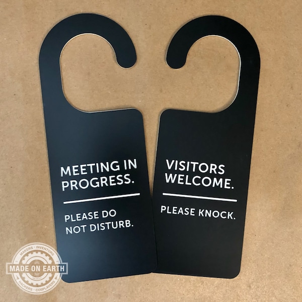 Meeting in Progress Door Signs - Etsy