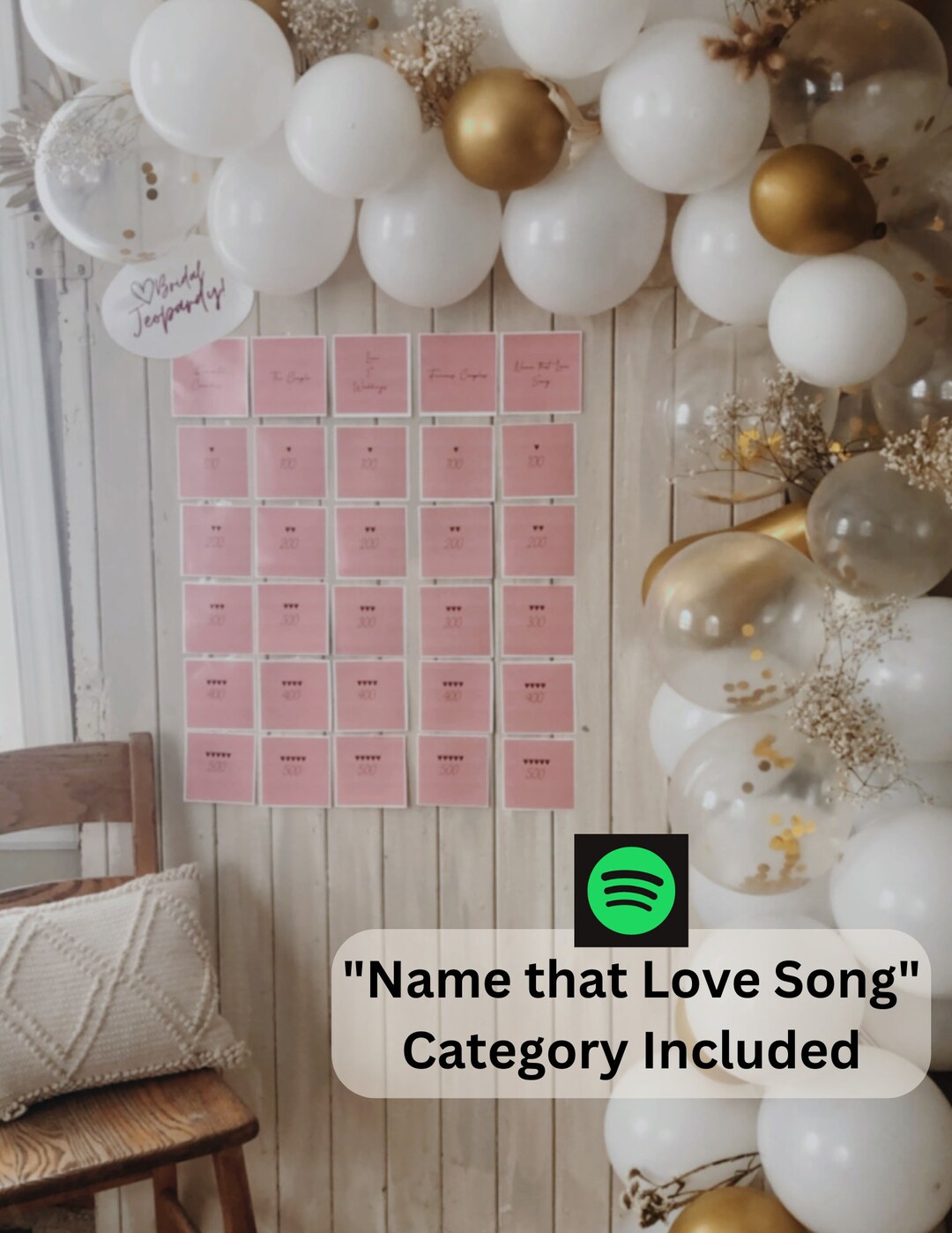 Pink Bridal Shower Jeopardy | Jeopardy Game for Bridal/wedding Shower ...