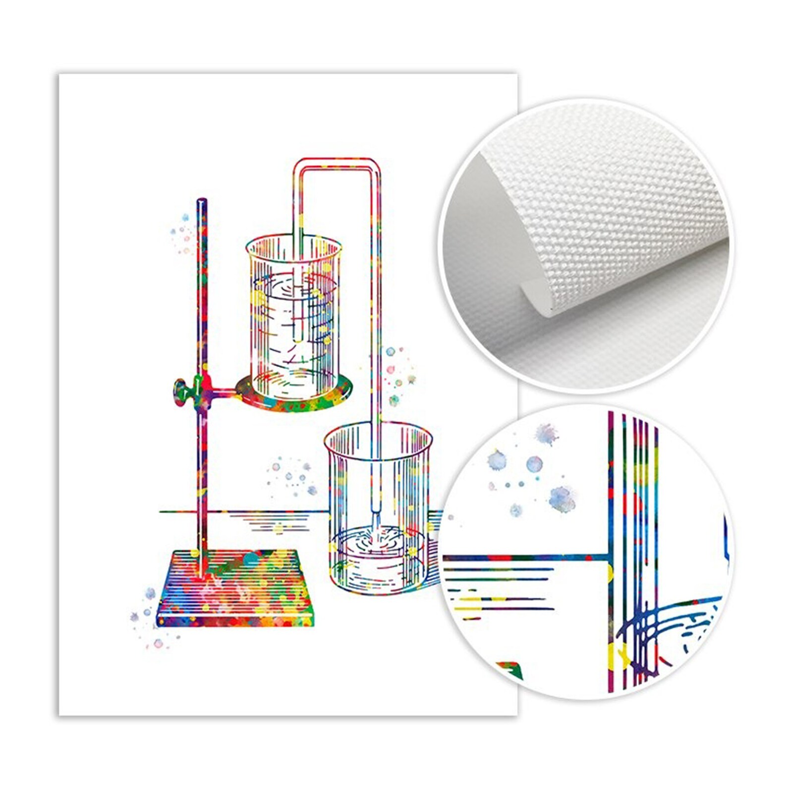 Science Chemistry Instrument Posters Microscope Periodic Table ...