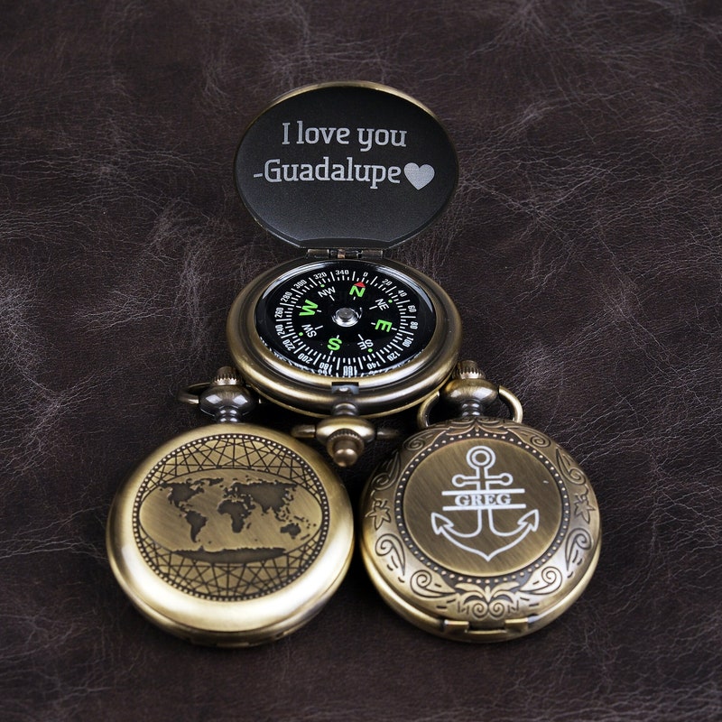 Personalized Compass - Etsy