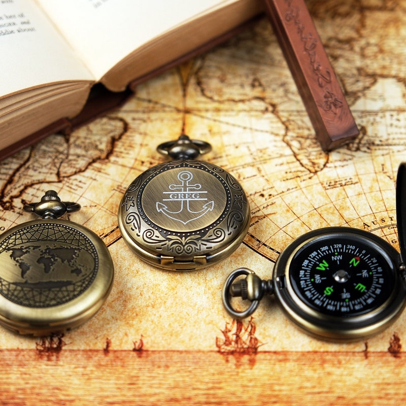 Engraved Compass - Etsy