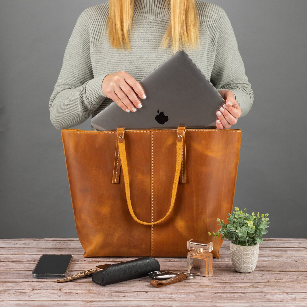 Trendy Women Gifts,leather Tote Bag for Women,gift for Friends,work Bag ...