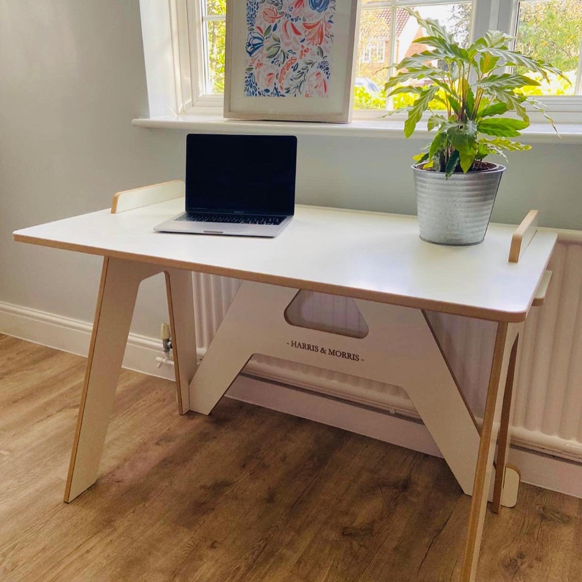 White Slot Together Desk | Etsy