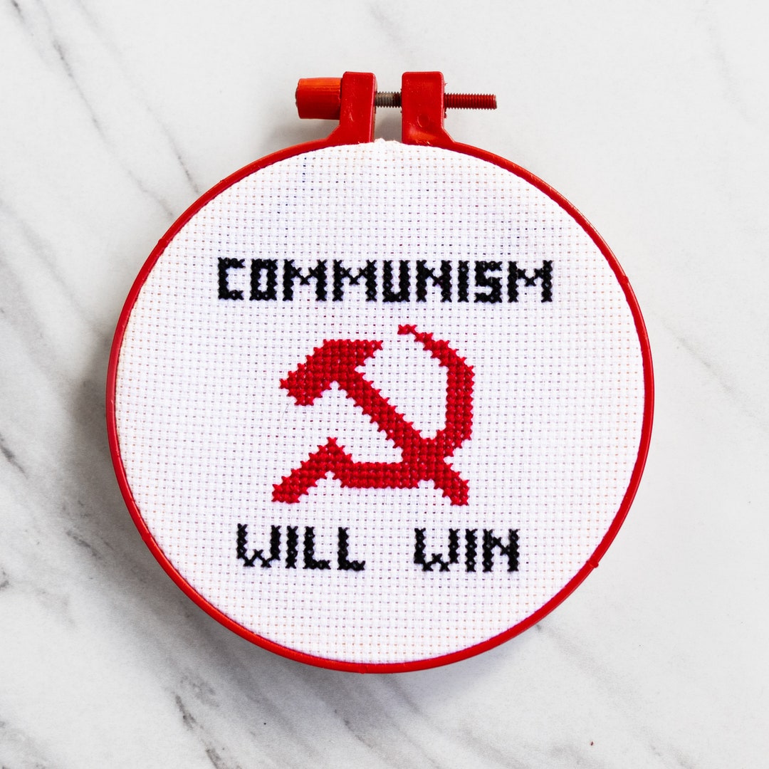 Communism Will Win Cross Stitch Decor - Etsy