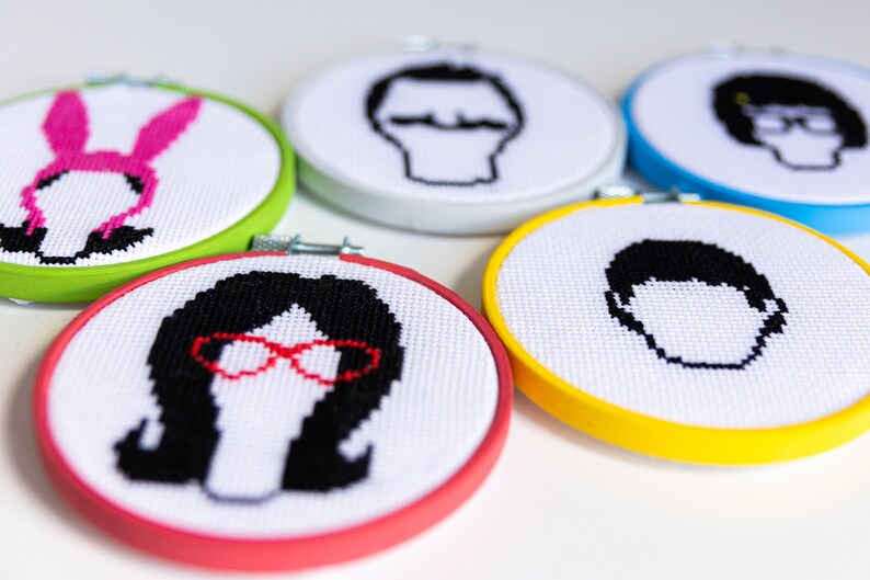 Bob's Burgers Belcher Family Cross Stitch Decor Set - Etsy