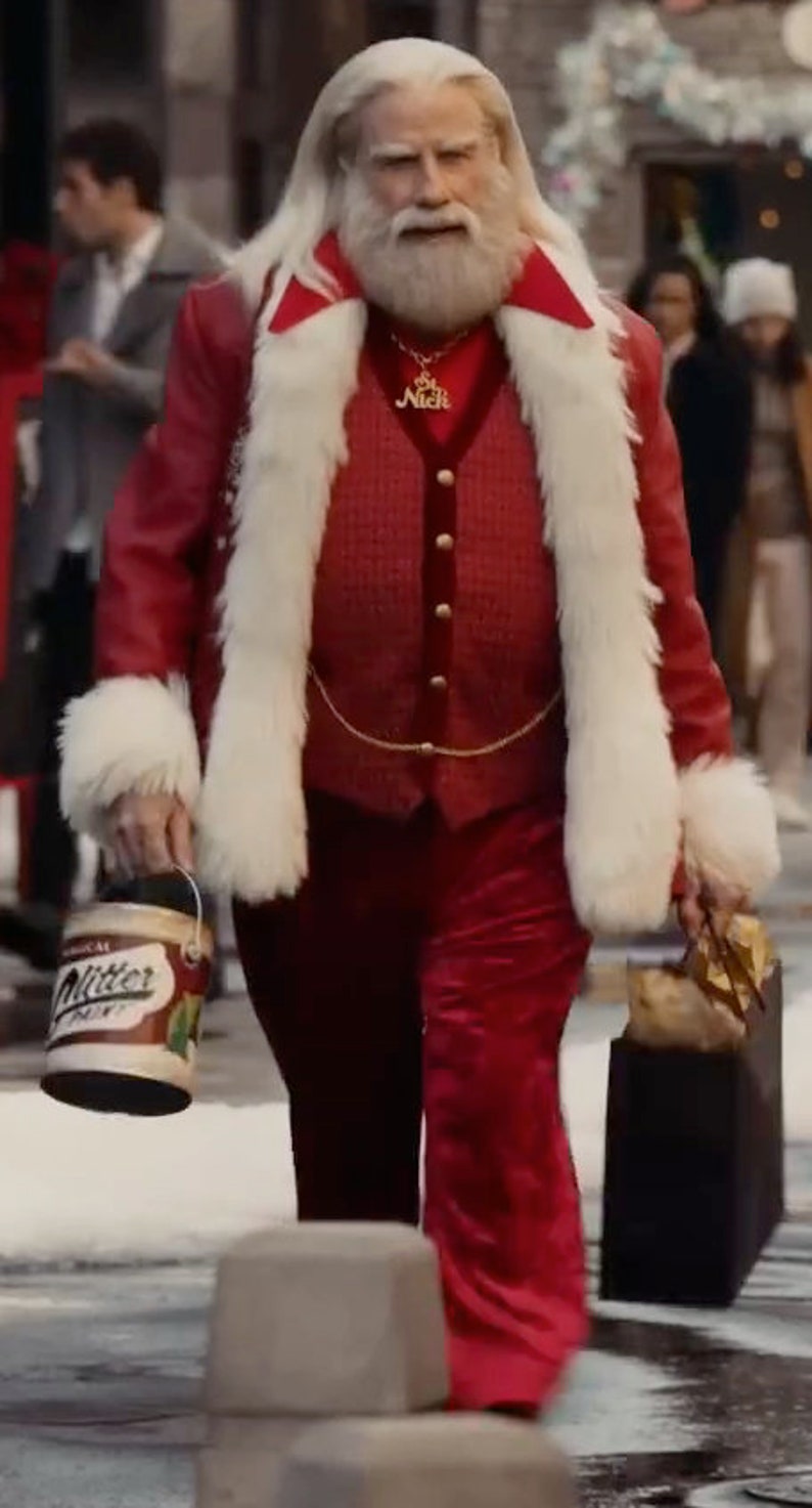 John Travolta Capital One Holiday Night Fever Santa Claus St. Nick ...