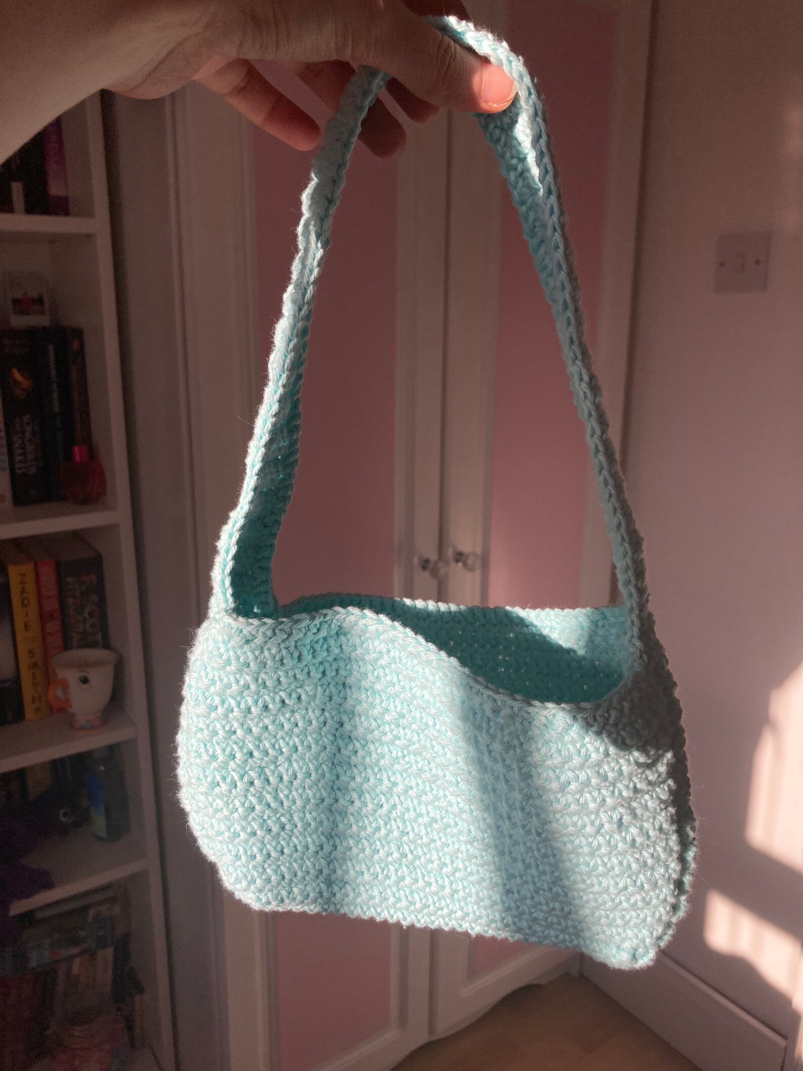 Custom Y2K/ 90s Style Crochet Handbag Shoulder Bag Small | Etsy