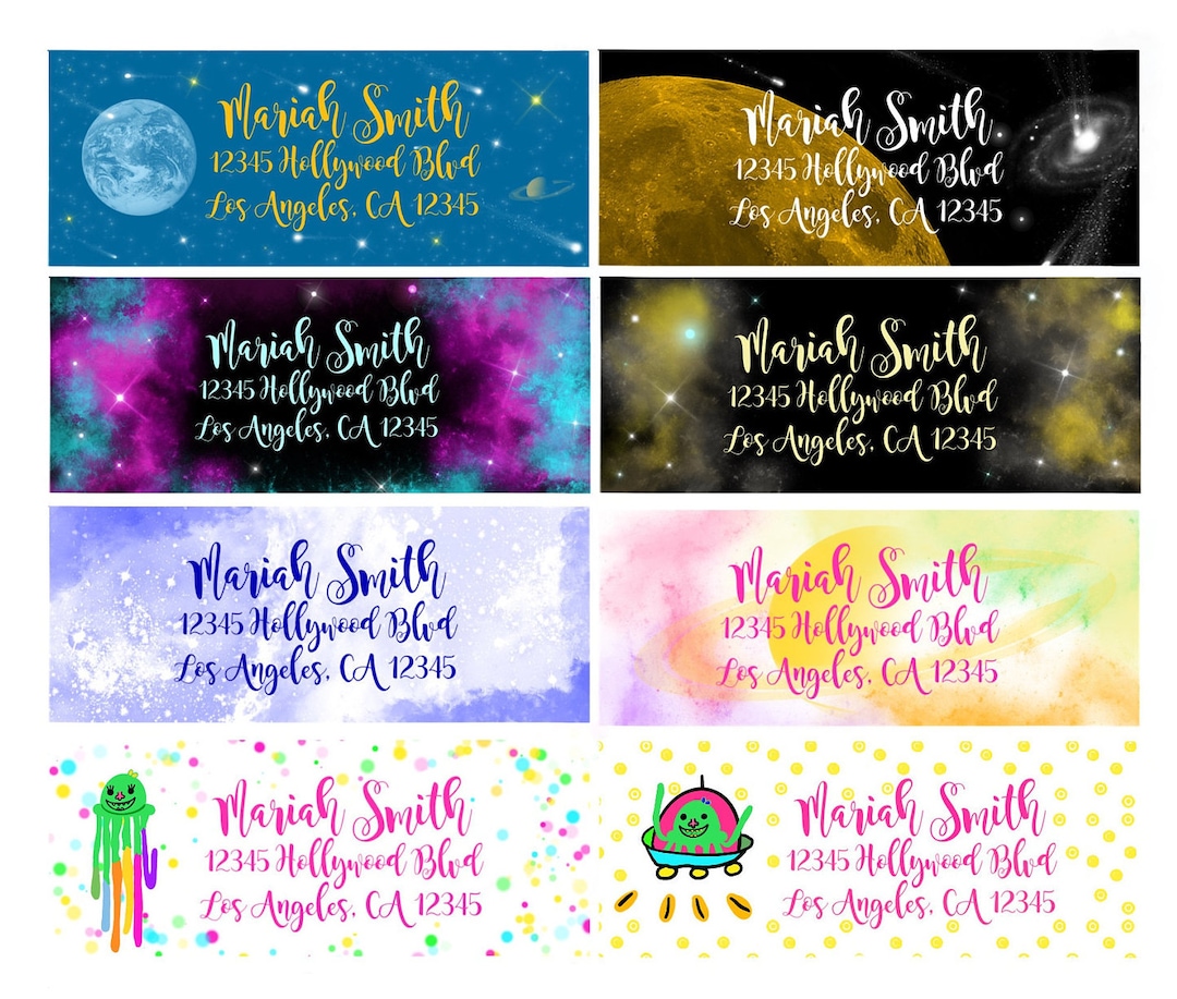 32 Space Retune Custom Address Labels / Free Shipping / Personalized ...