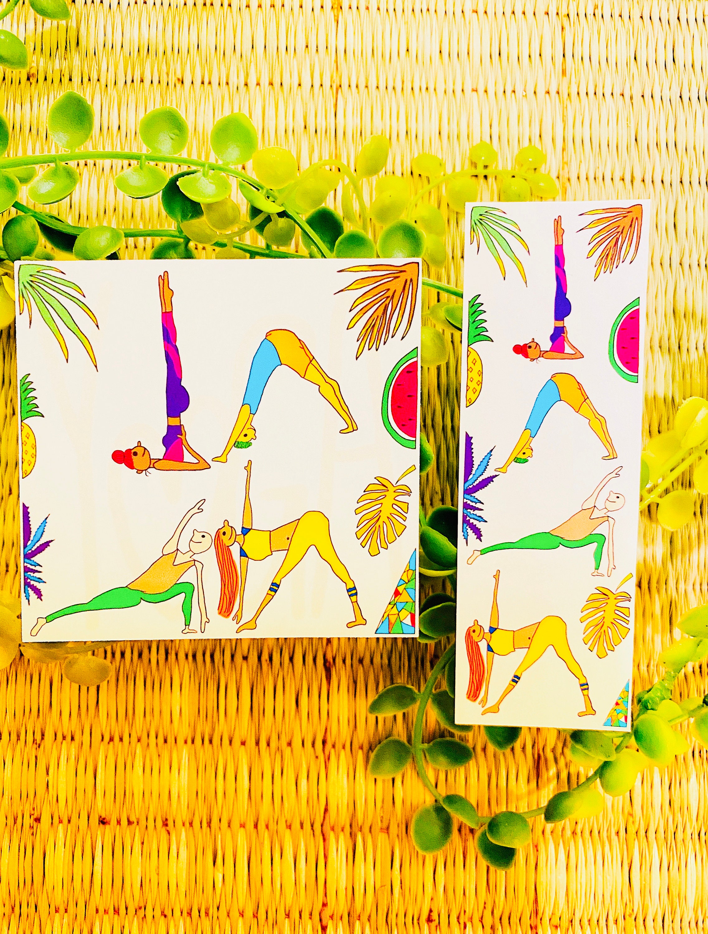 Yoga Stickers / Free Shipping / Waterproof / Cute Stickers / Great Gift ...