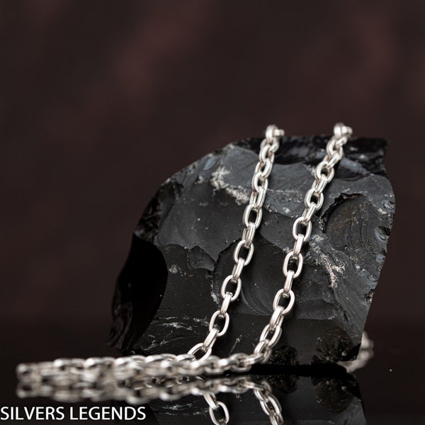 Heavy Silver Chain - Etsy