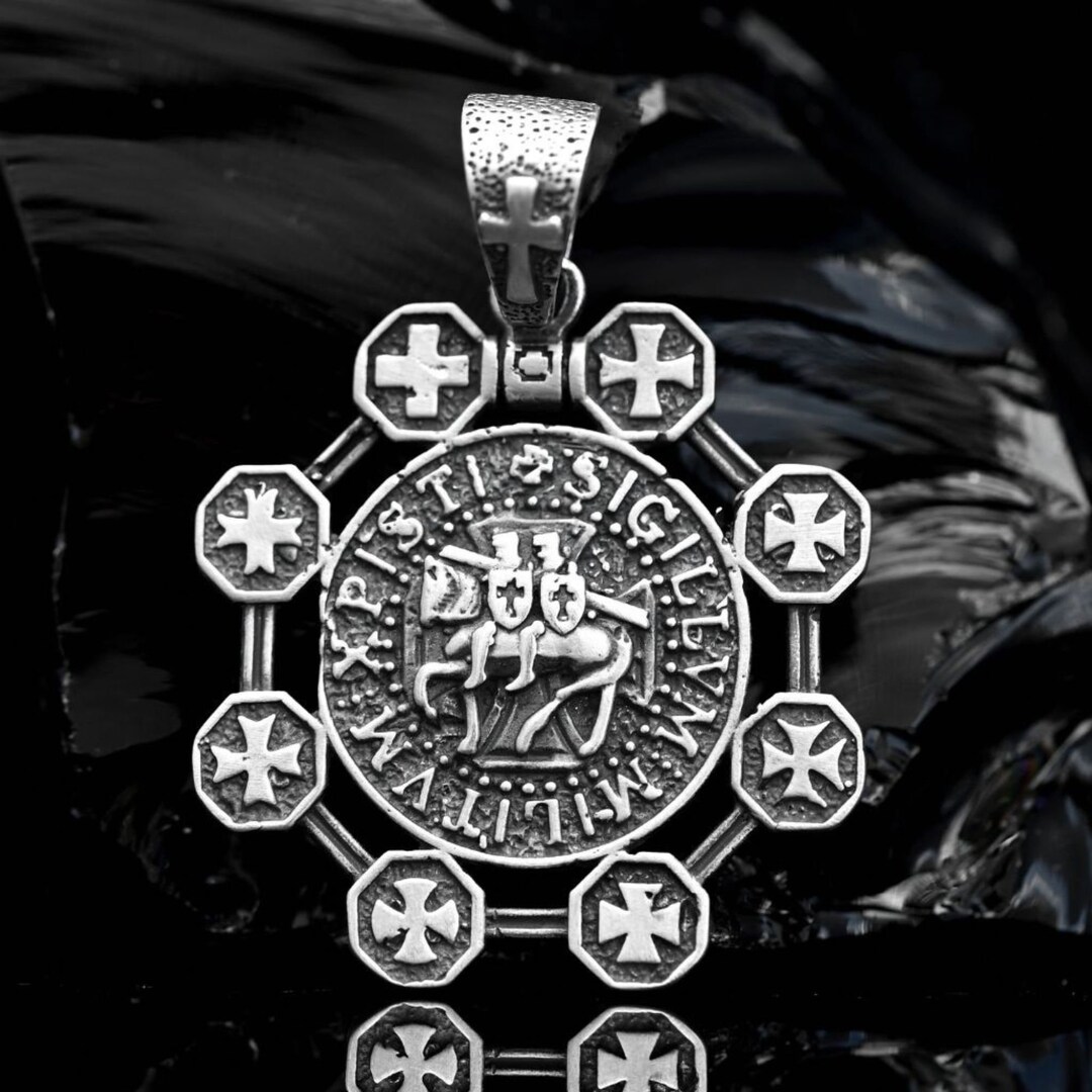 Knights Templar Pendant With All Templar Crosses, Templar Pendant With ...