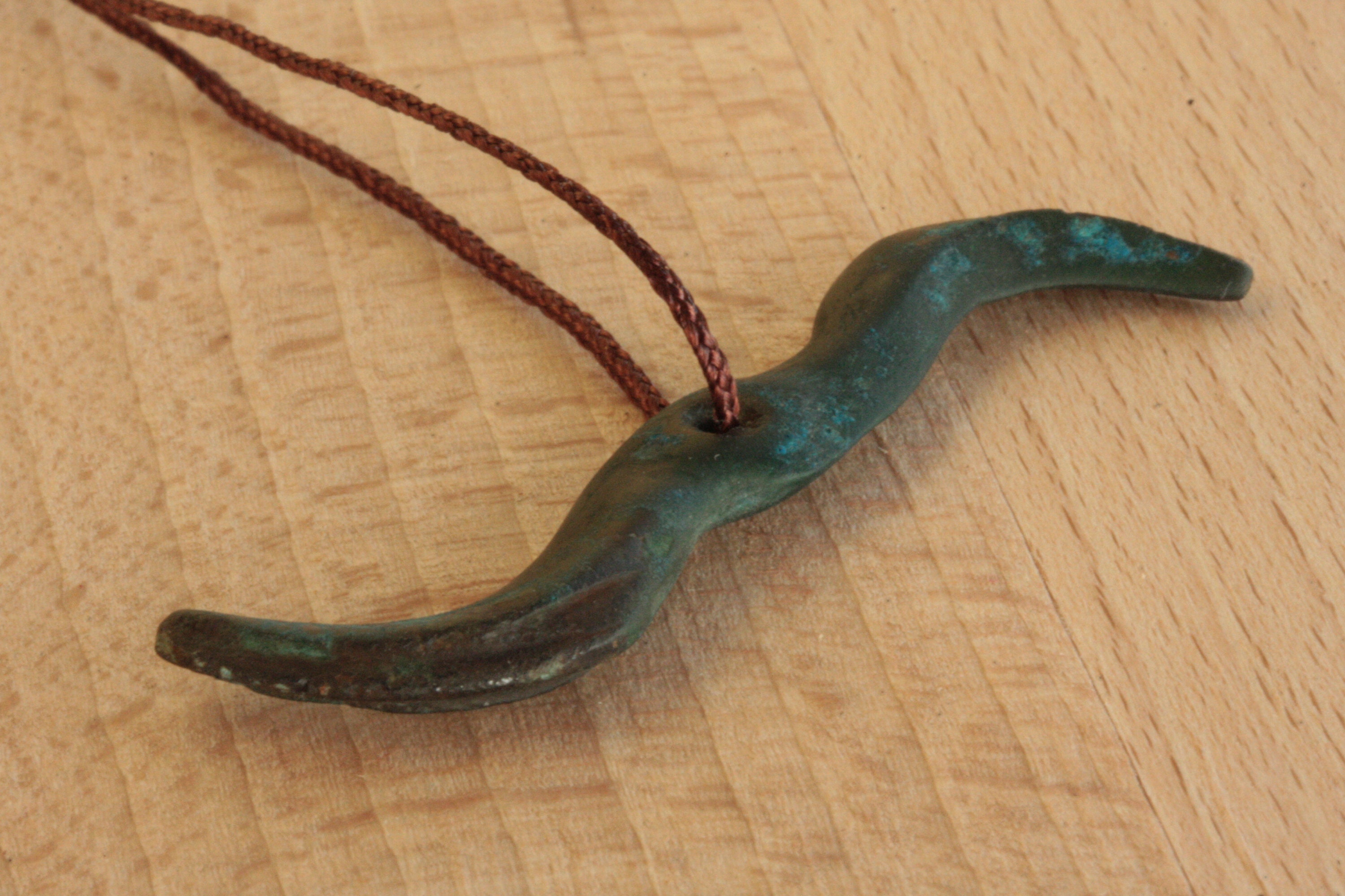 Ancient Bronze Amulet Thor's Lightning / Odin's Talisman Necklace ...