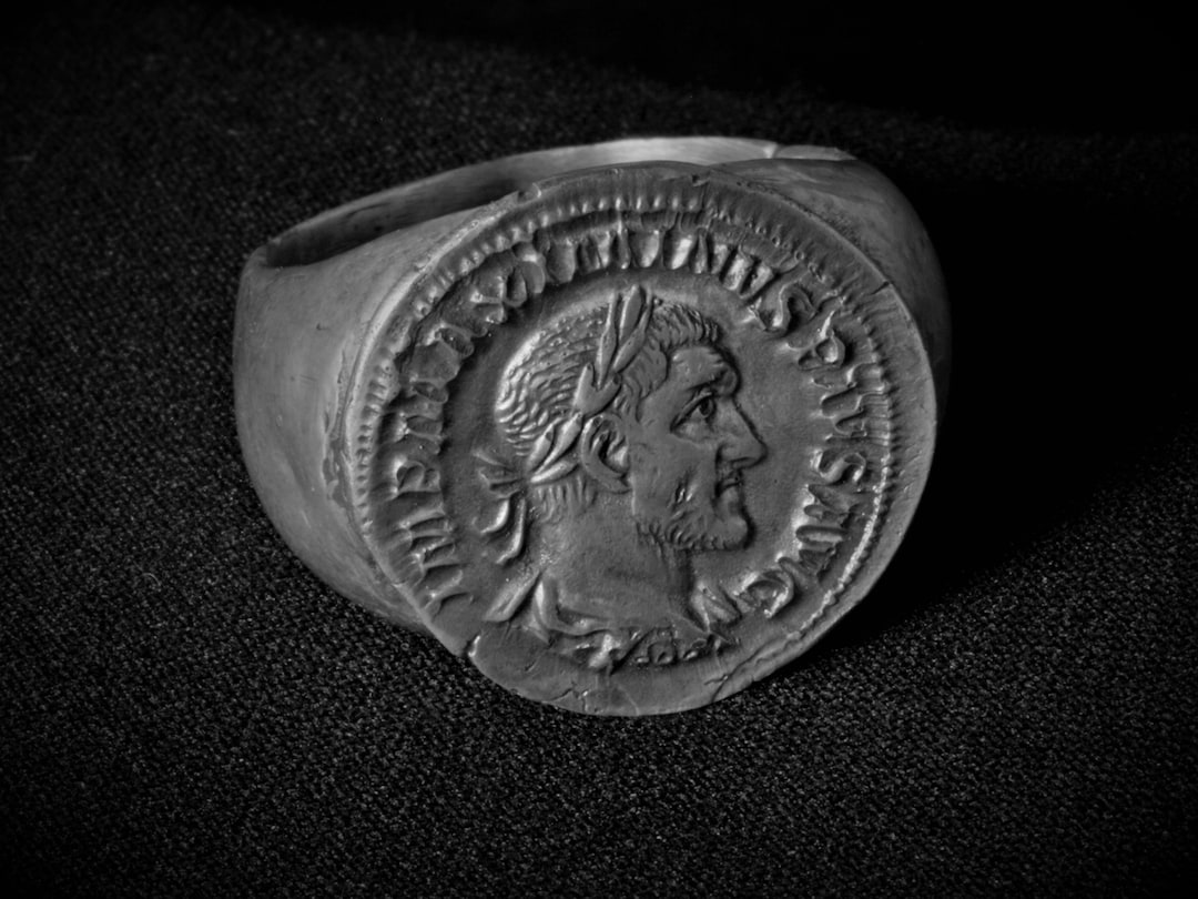 Roman Ring With the Denarius of the Emperor Maximinus thrax. Cast From ...