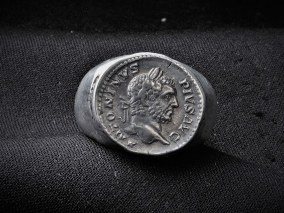Roman Ring With the Denarius of the Emperor Caracalla . Cast - Etsy