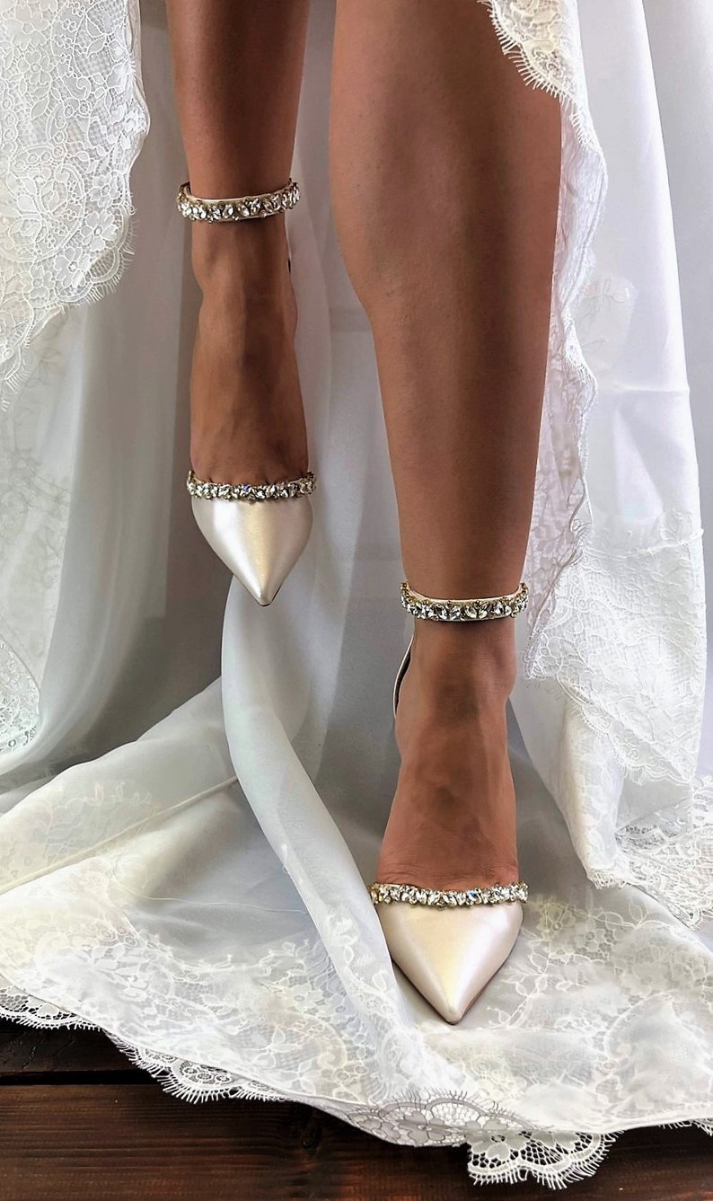 Ladies Bridal Shoes Champagne Wedding Shoes by Santorini - Etsy