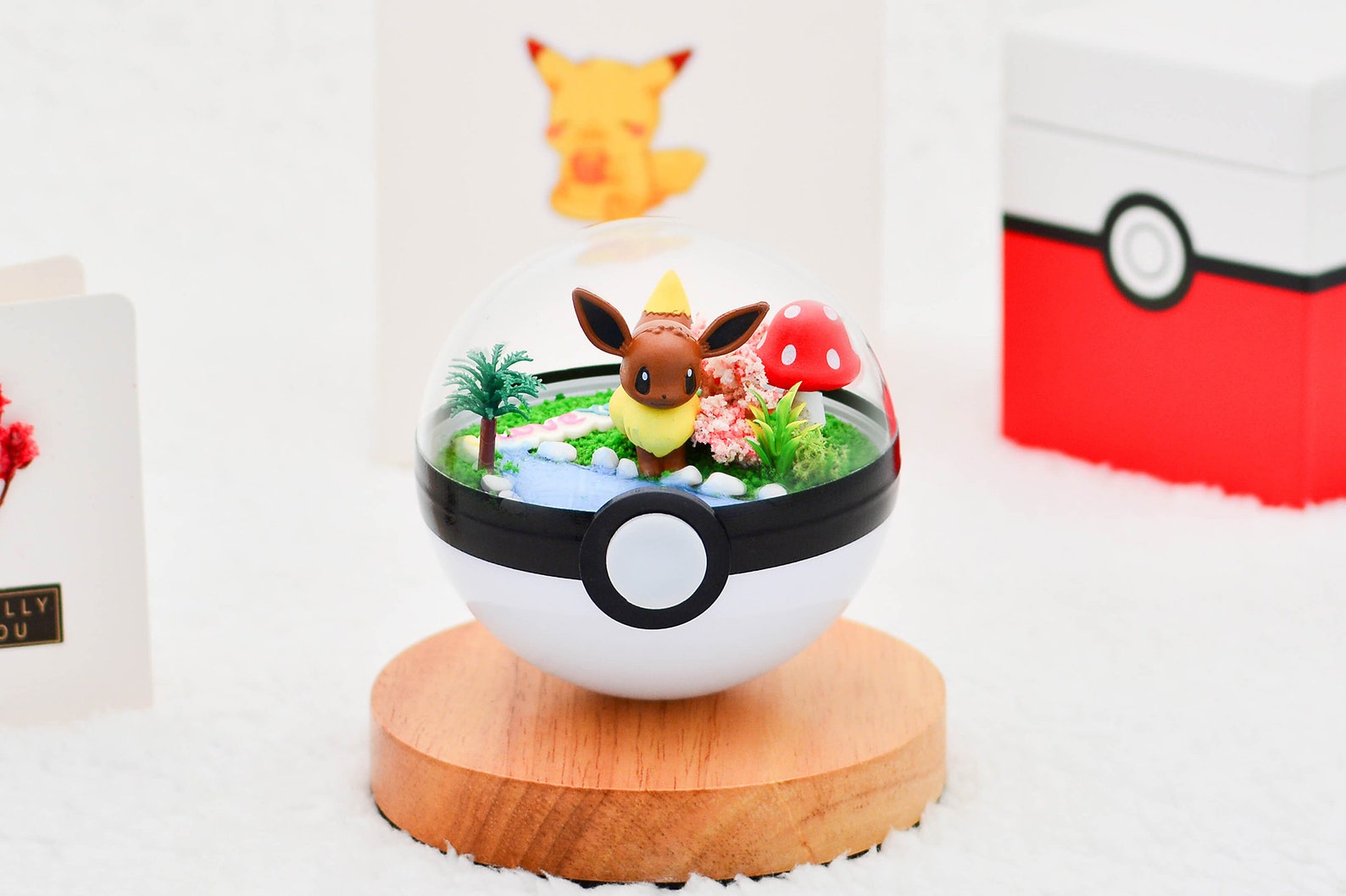 Pokemon Terrarium Pokeball Gifts for Kids Eevee Terrarium - Etsy