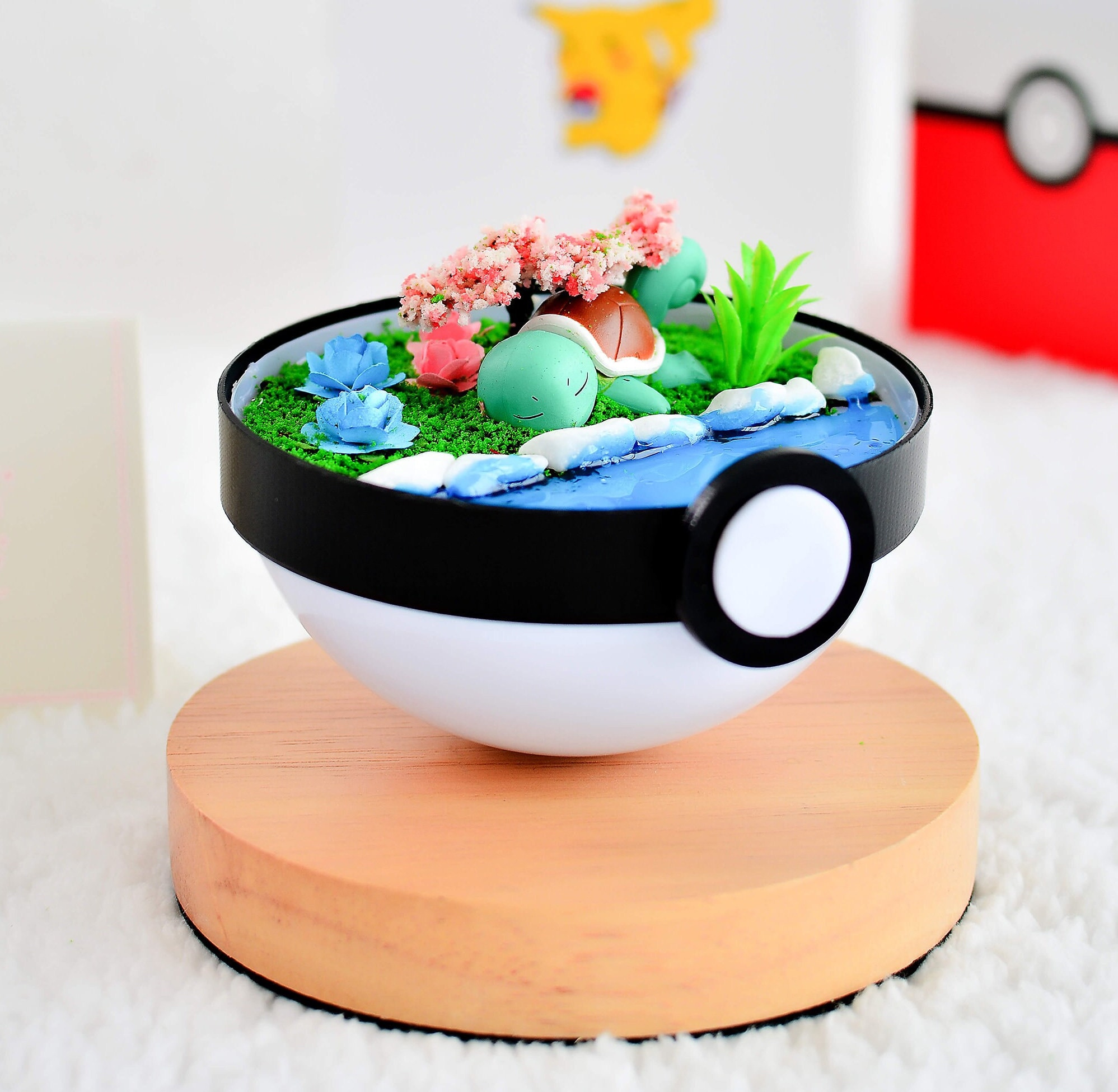 Pokemon Terrarium Pokeball Squirtle Sleepy Squirtle Terrarium - Etsy