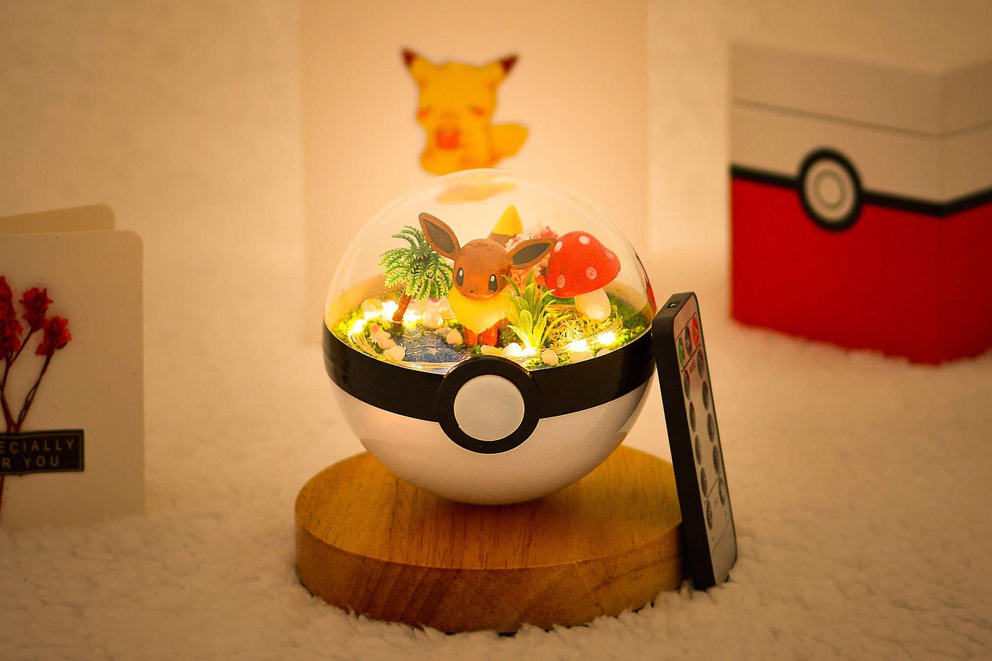 Pokemon Terrarium Pokeball Gifts for Kids Eevee Terrarium - Etsy