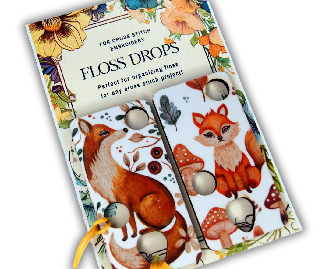 Set 6 Pcs Floss Drops Cross Stitch Floss Organization Thread Organizer ...