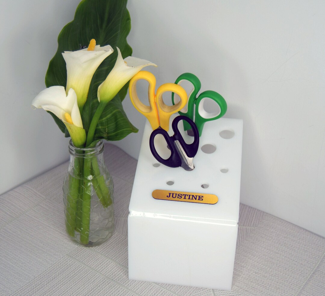 Scissors Holder Personalized Scissor Holder Scissors Keeper Embroidery ...
